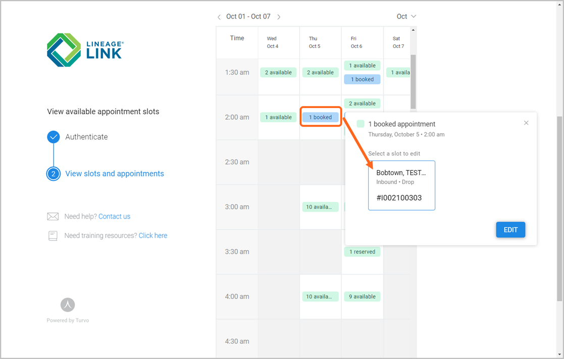 View your appointment schedule through Public Scheduling